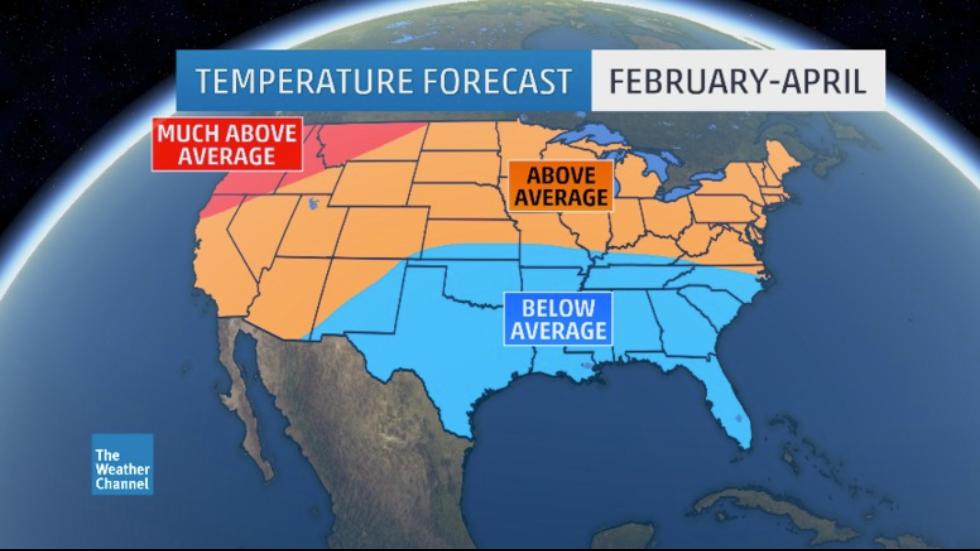 February to April Outlook Expected to Have a Warm Ending... Mostly ...